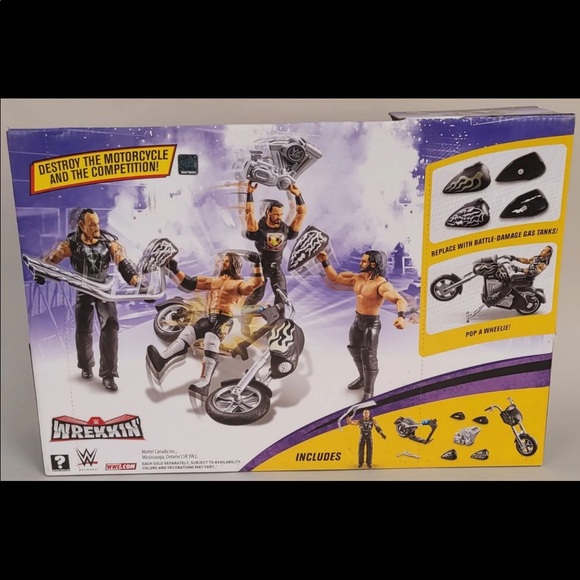 WWE | Toys | Wwe Wrekkin Slamcycle With The Undertaker Mattel 6 Inch ...